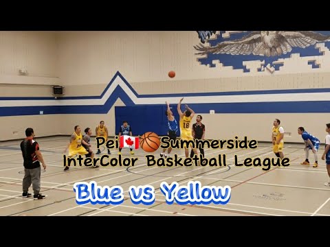 #PEI🏀🇨🇦SUMMERSIDE(interColor #Basketball League)#Blue Vs Yellow# # ...