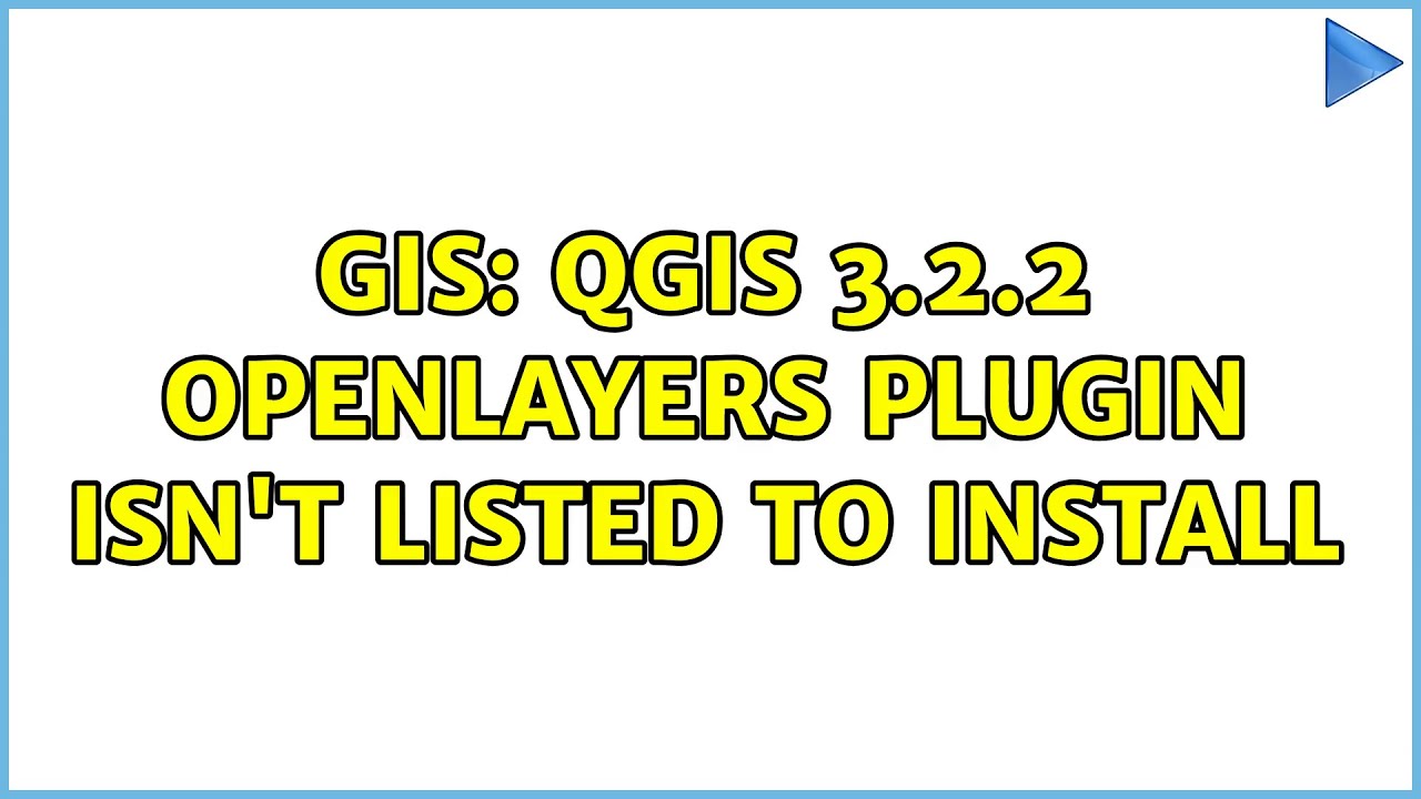 GIS QGIS 3 2 2 OpenLayers Plugin Isn t Listed To Install 2 Solutions GIS QGIS 3 2 2 OpenLayers Plugin Isn t Listed To Install 2 Solutions