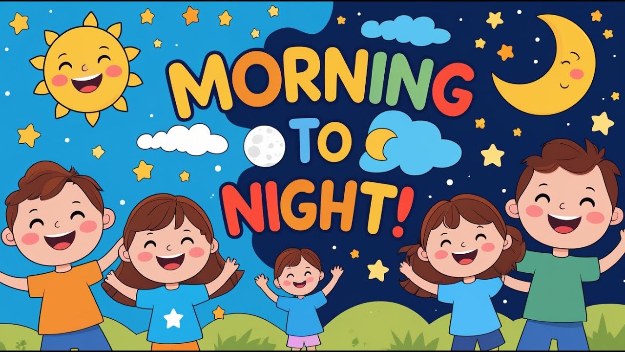 Learn Morning, Afternoon, Evening & Night | Kids Song - YouTube