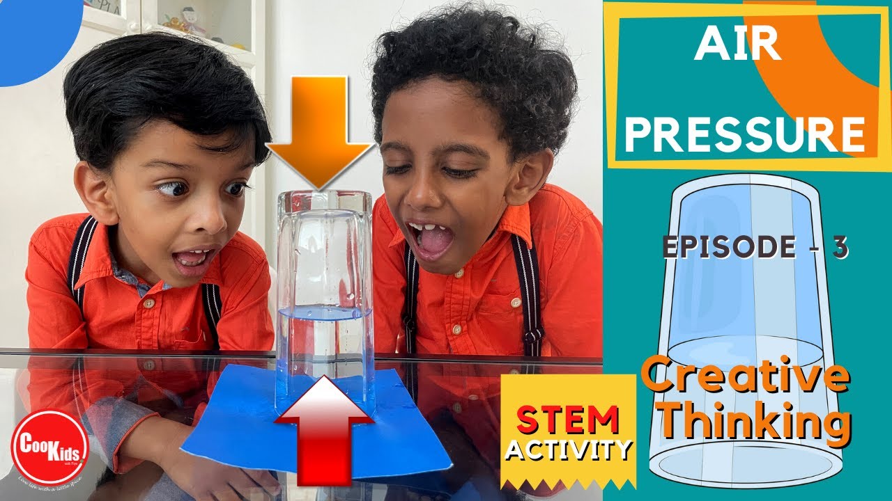 Upside Down Water Glass Science Experiment | Air pressure | The effect ...