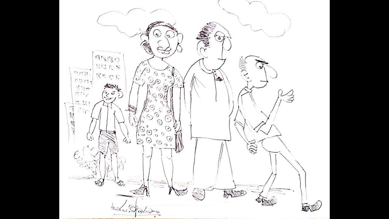 කාටුන් චිත්‍ර අදිමු.Let's draw cartoons. - YouTube