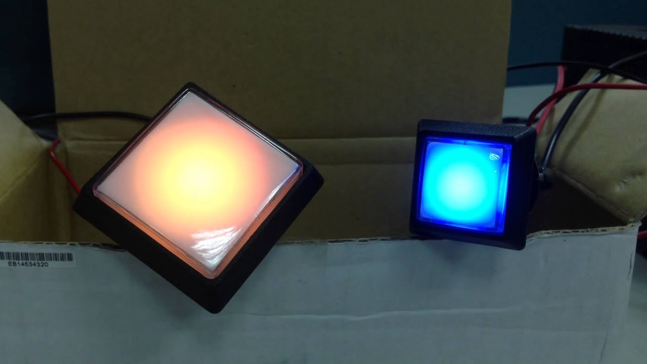 RGB Color Push Button - YouTube