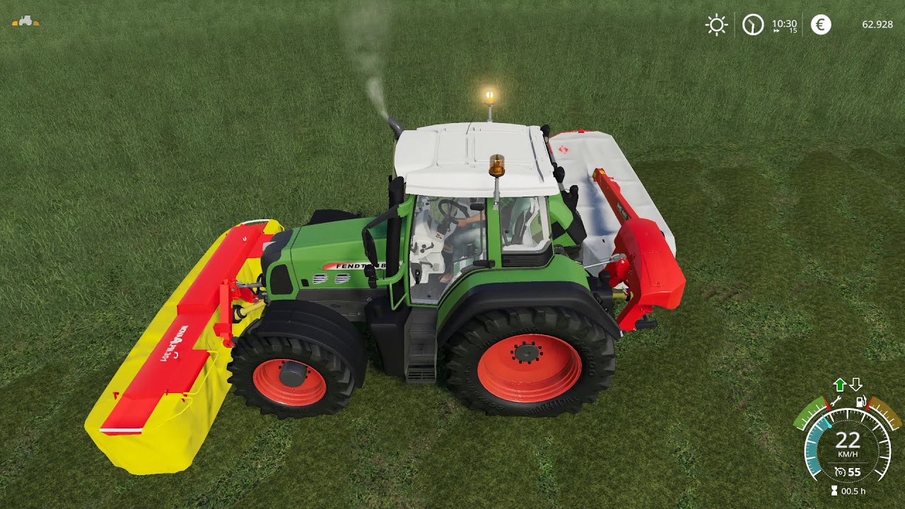 Ls19 Ellerbach Gras Mähen mit dem Fent #1 - YouTube