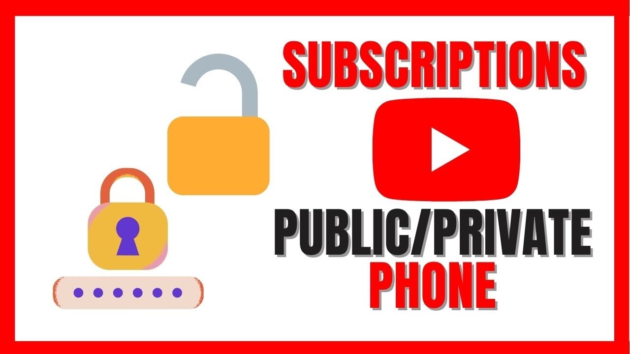 How To Make Your 📺YouTube Channel Subscriptions Public/Private🔏 # ...