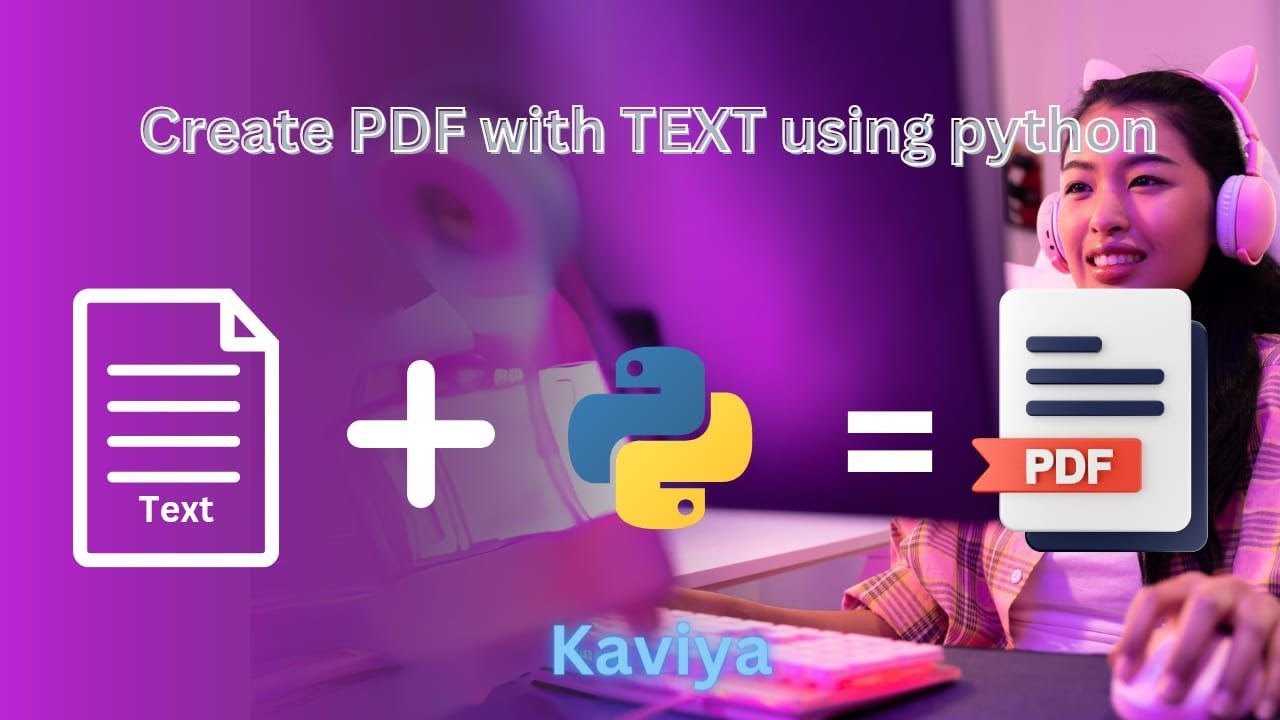 text to pdf converter using python. day 5 / #100days_100projects - YouTube
