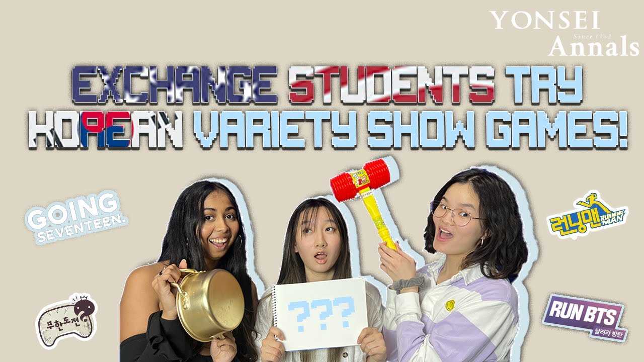[Talk to me in Korean] Exchange Students Try Korean Variety Show Games ...
