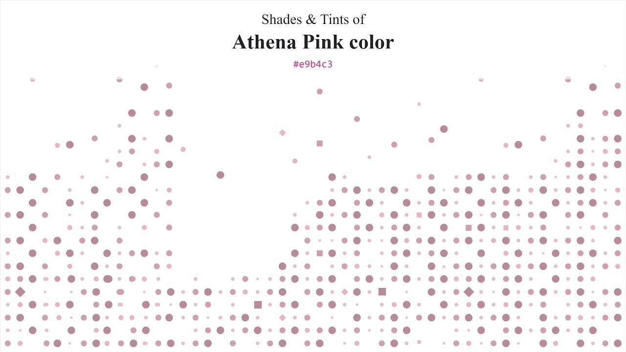 Shades & Tints of Athena Pink color #e9b4c3 A Warm Red color #cfa0ad # ...