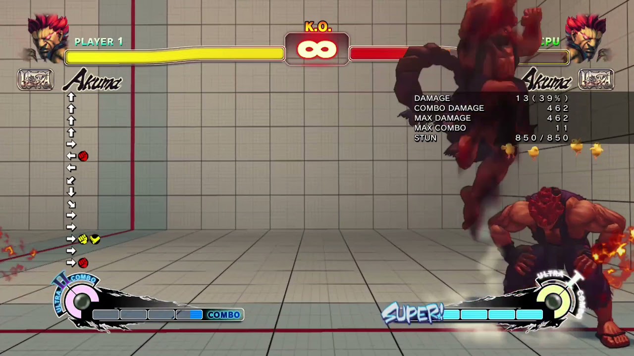 Max Damage Akuma Combo (2021) - YouTube