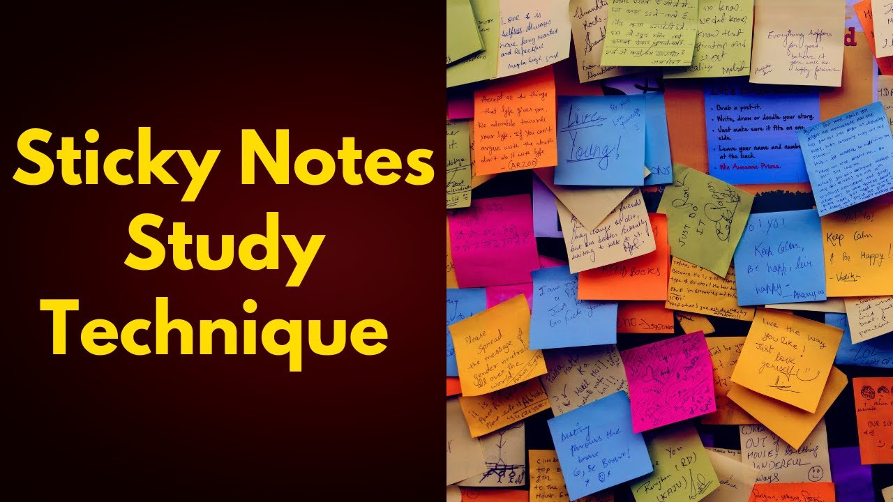 Sticky Notes Study Technique for FlashSpeed Revision #studytips - YouTube