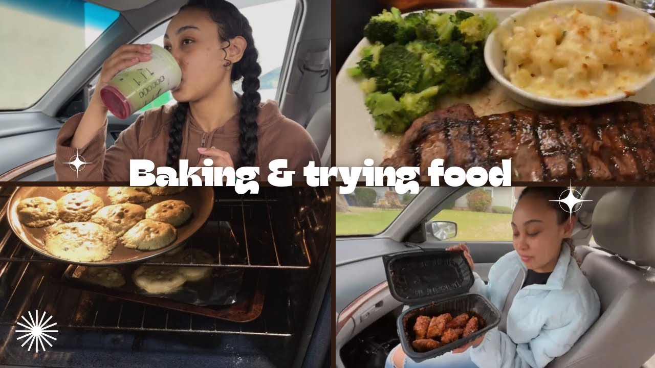 Trying Mermaid matcha, pickled wings, & baking ! - YouTube