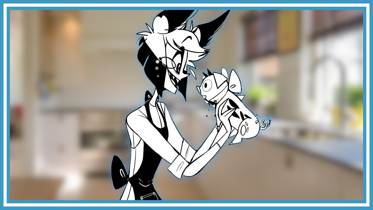 Alastor & Fat Nuggets bond over Pork (hazbin hotel comic dub) - YouTube