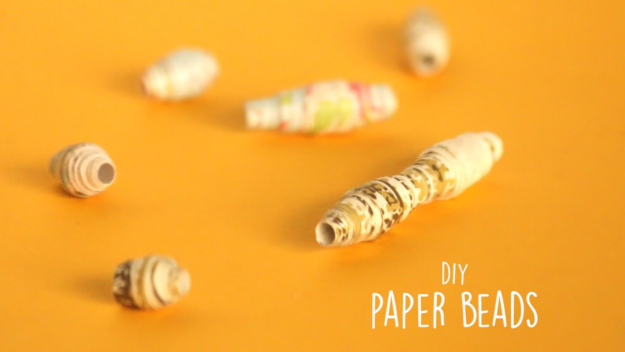 DIY: Easy Paper Beads - YouTube