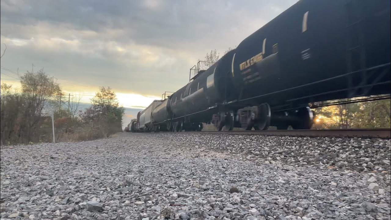 NS 1167 and NS 9495 pulls NS 14M in Dunkirk, NY 10/28/21 - YouTube