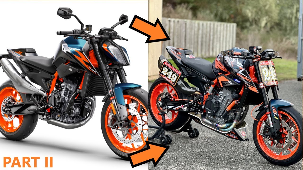 890 Duke Super Hooligan Build! | Part II: Initial Build - YouTube