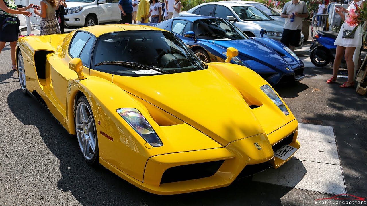 Supercars in Monaco 2014 - VOL. 8 (4x Enzo, 918 Spyder, 2x Veyron ...