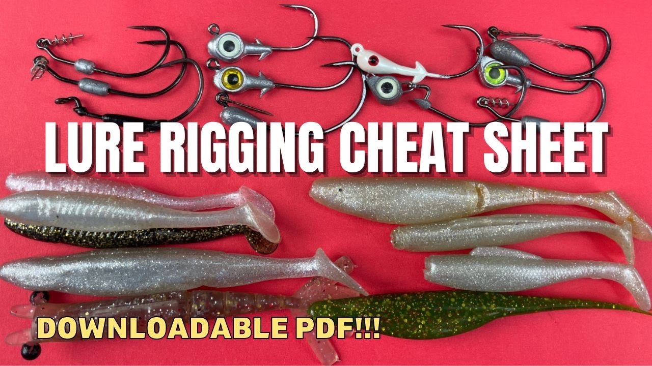 Soft Plastic Lure Rigging Cheat Sheet [Downloadable PDF!!] - YouTube