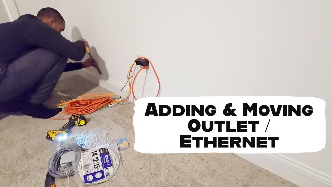 Moving / Adding | Electrical Outlet | Ethernet Jack - YouTube
