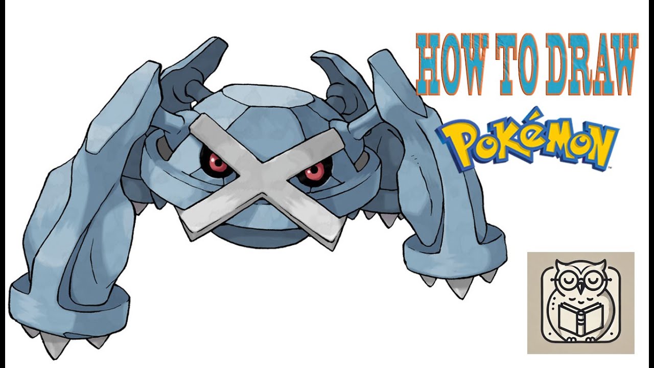 How to draw POKEMON Metagross step by step - YouTube