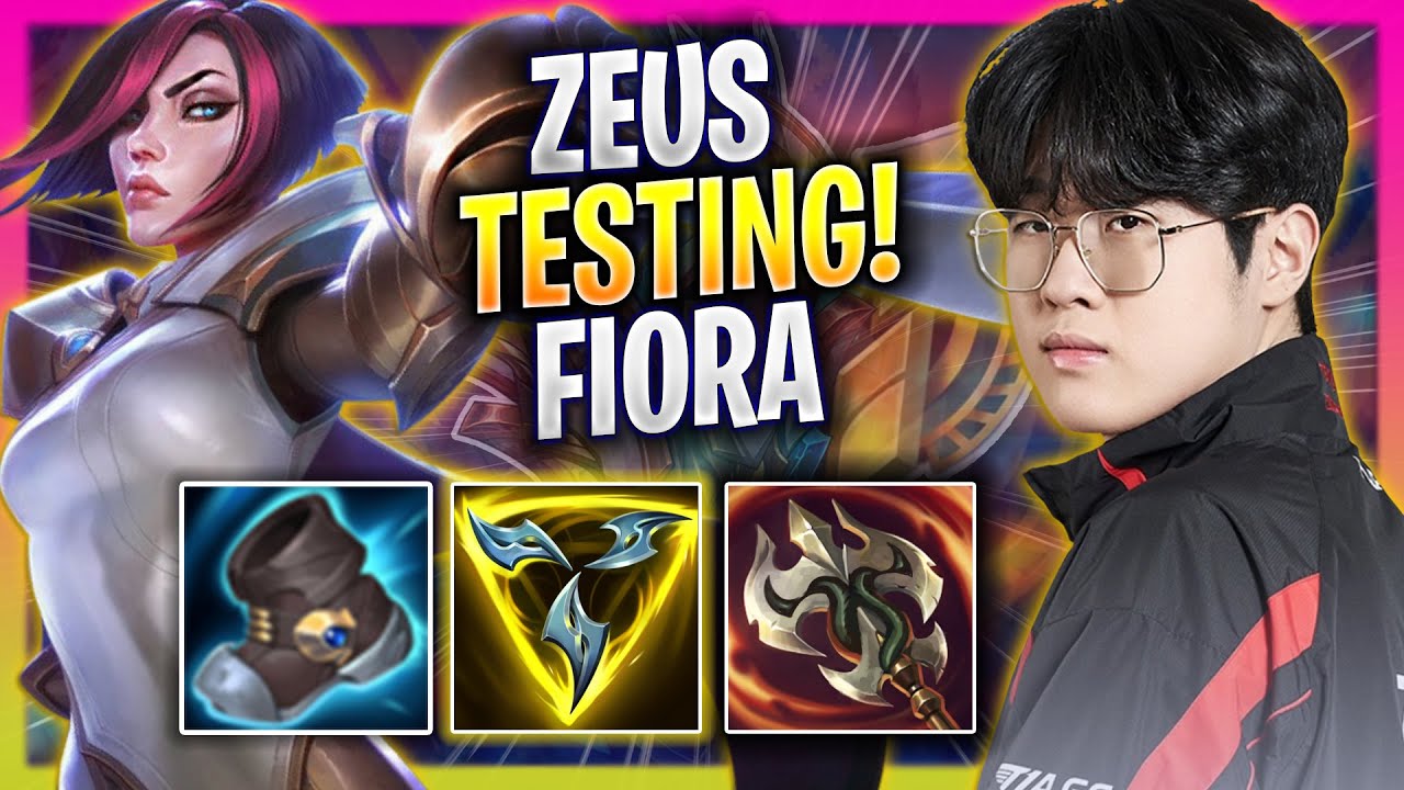 ZEUS TESTING FIORA TOP IN EUW SOLOQ! - T1 Zeus Plays Fiora TOP vs ...