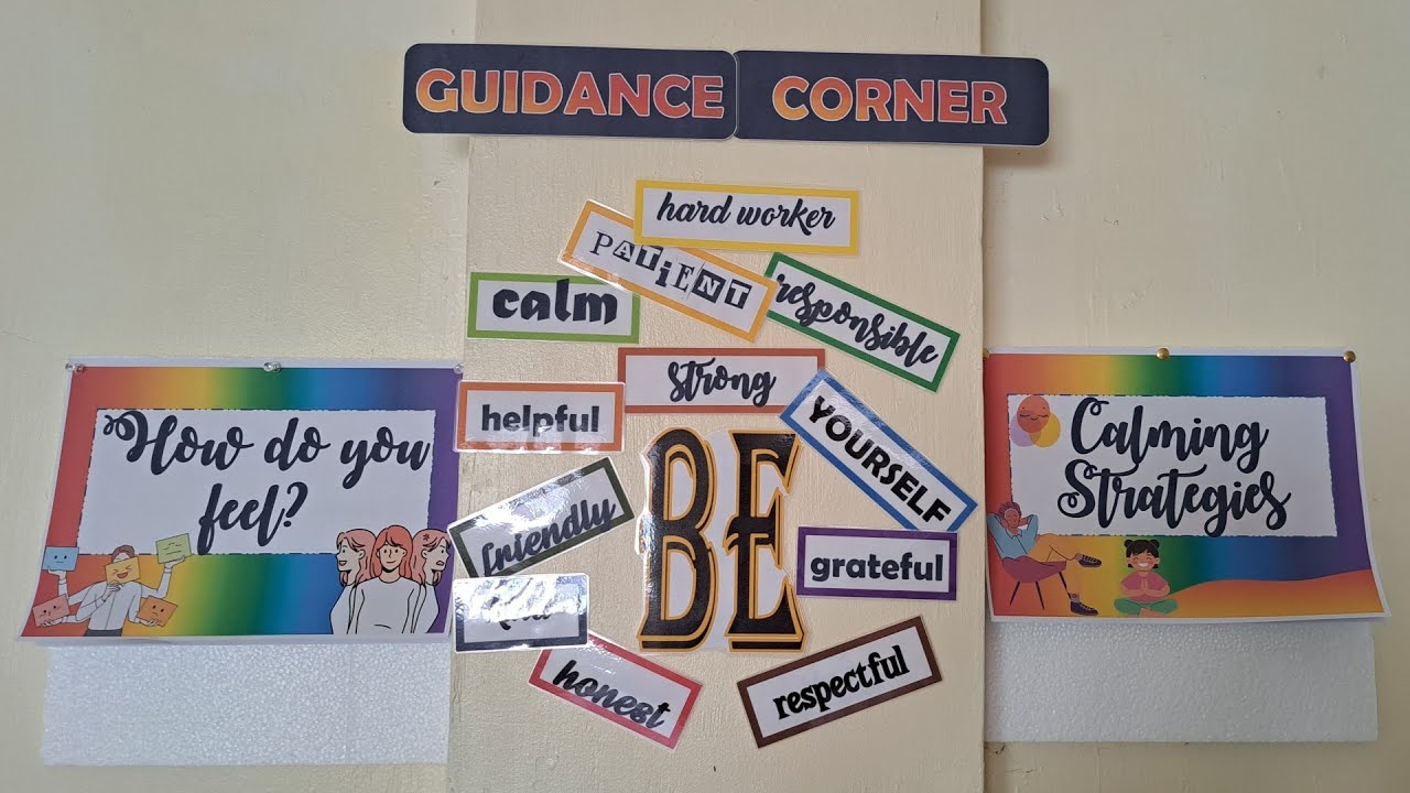 HOW TO MAKE SIMPLE GUIDANCE CORNER #guidancecorner - YouTube