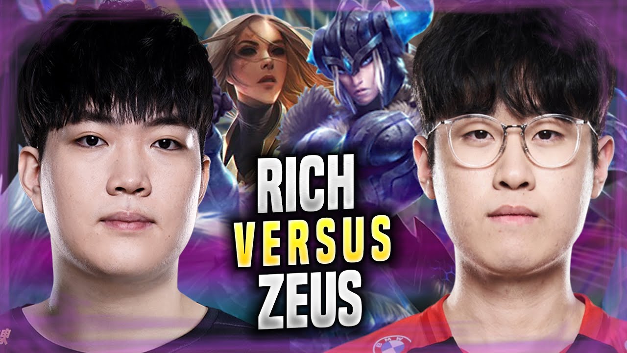 ZEUS vs RICH! - T1 Zeus Plays Sejuani TOP vs V5 Rich Kayle! | Season ...