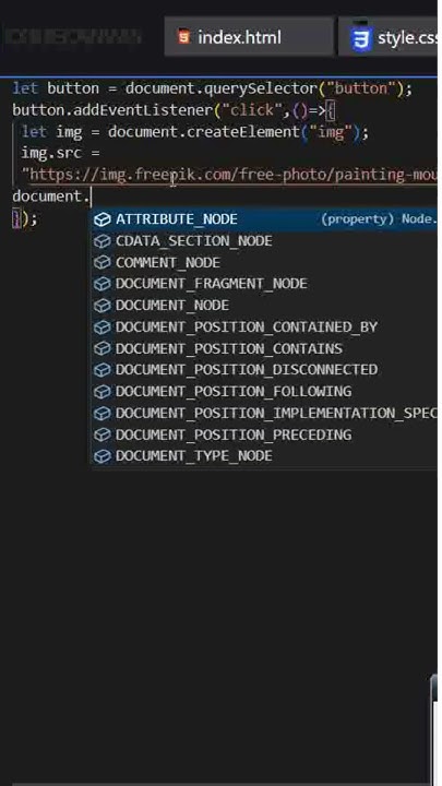 Insert Image On Clicking The Button In Javascript Coding Mernstackdeveloper Webcode