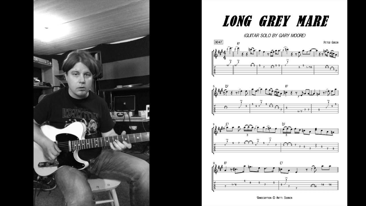 Long Grey Mare guitar solo by Gary Moore #guitarsolo #garymoore # ...
