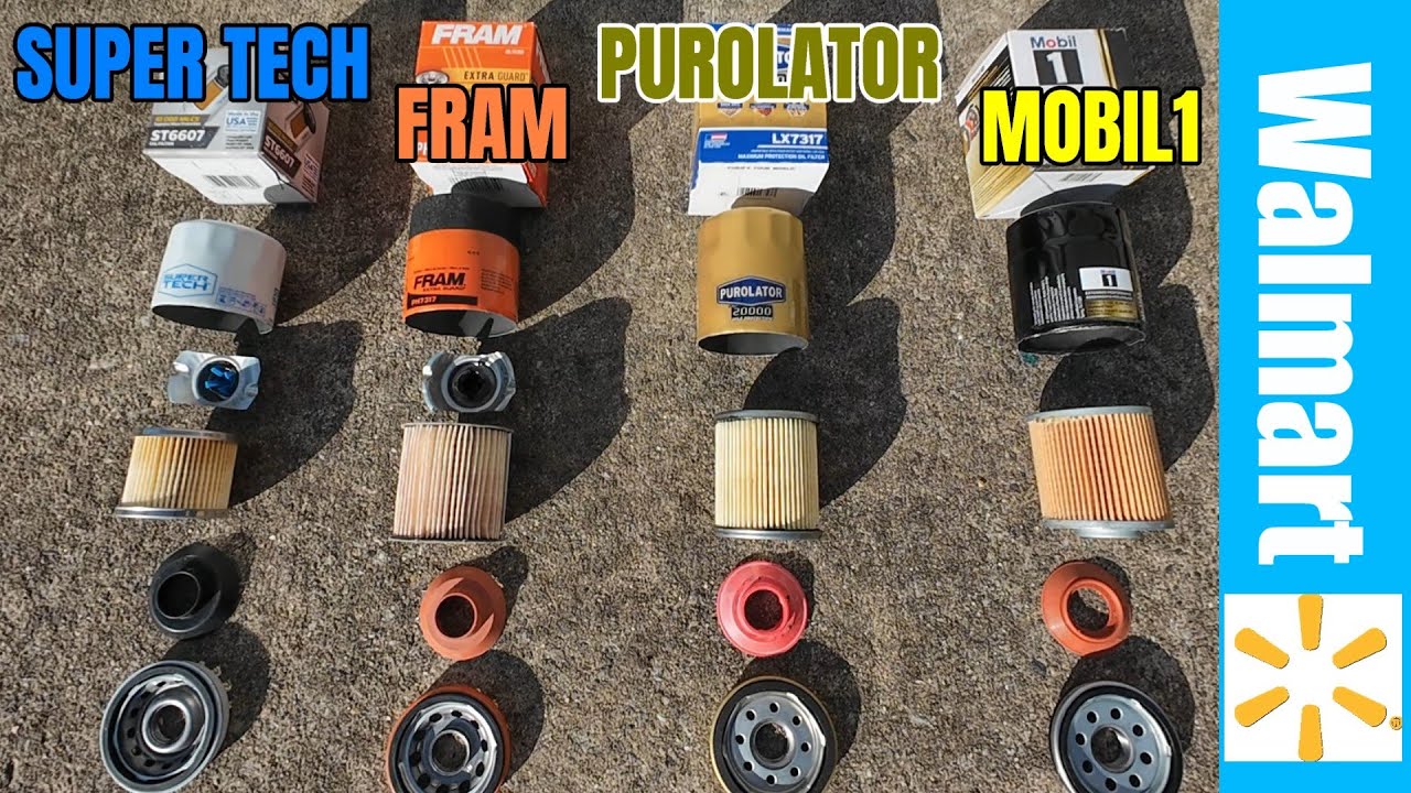 Choosing the best oil filter at Walmart | Super Tech vs Fram vs ...
