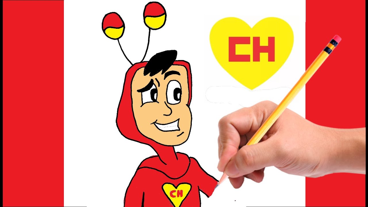 Como desenhar o CHAPOLIN COLORADO | Personagem desenho ANIMADO | # ...