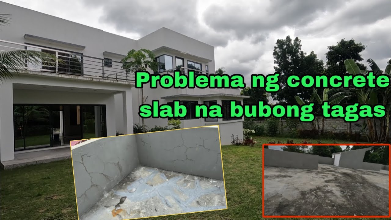 Problema sa concrete slab na bubong tagas pano solusyunan - YouTube