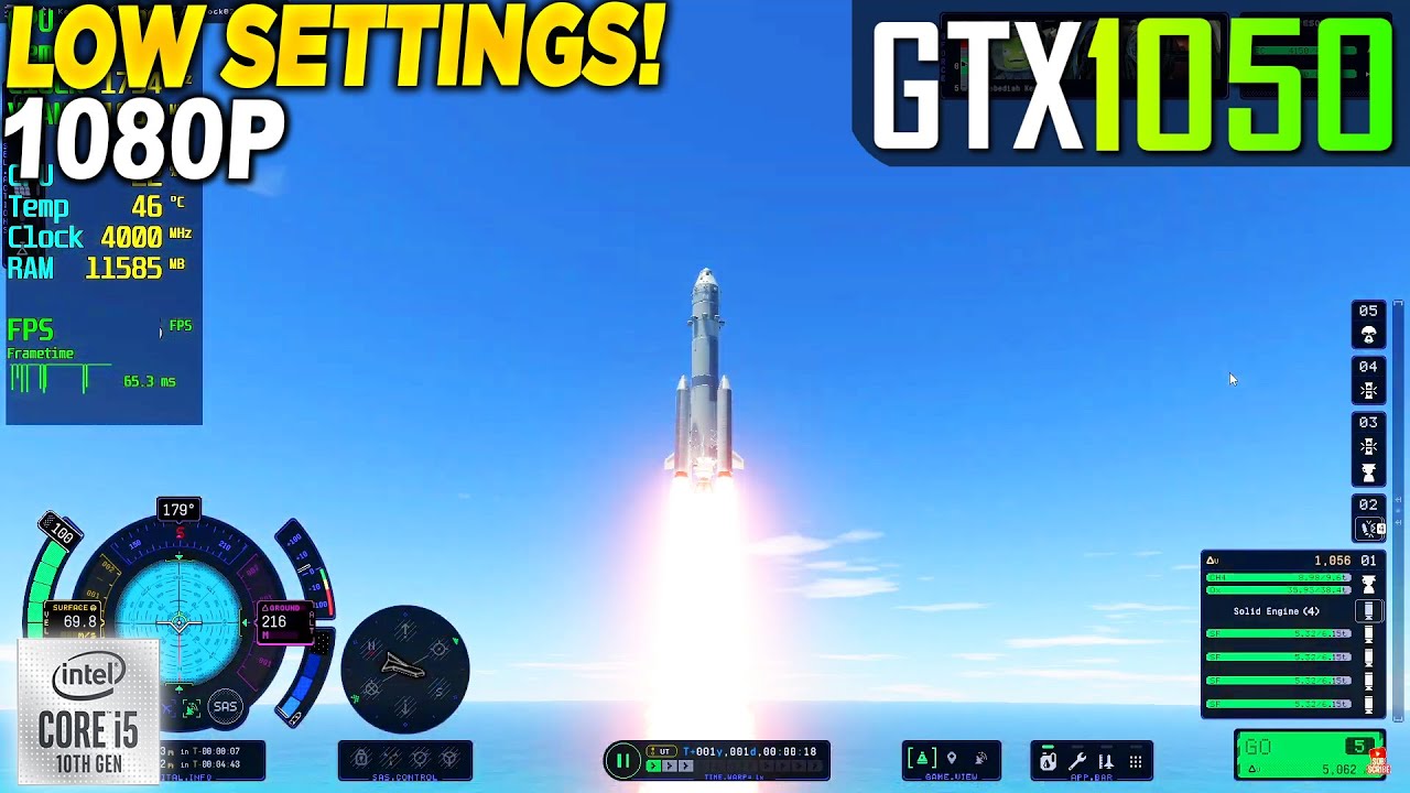 Kerbal Space Program 2 GTX 1050 - 1080p Low, - YouTube
