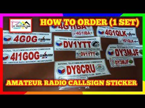 AMATEUR RADIO CALLSIGN STICKER - YouTube