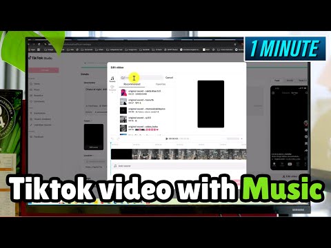 How To POST TikTok video with music pc? Add Music to TikTok Using PC
