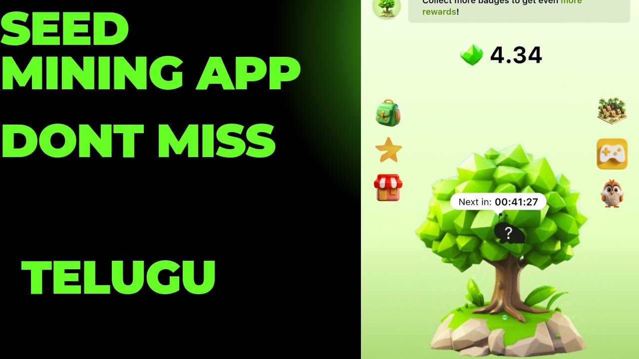 seed mining app telugu #crypto #cryptocurrency #cryptotrading - YouTube