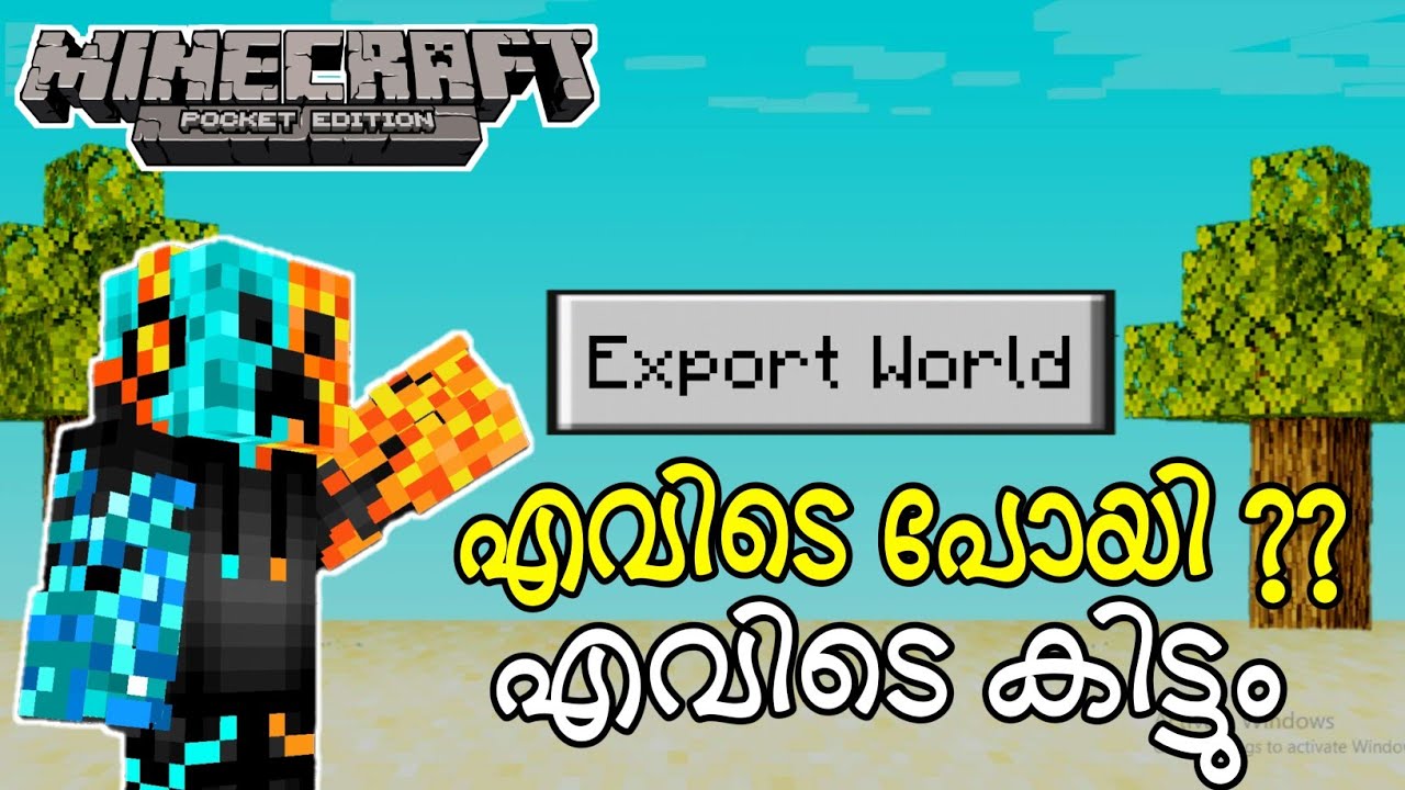 Minecraft PE World Export 1.21 | Malayalam | Bunny Techies - YouTube