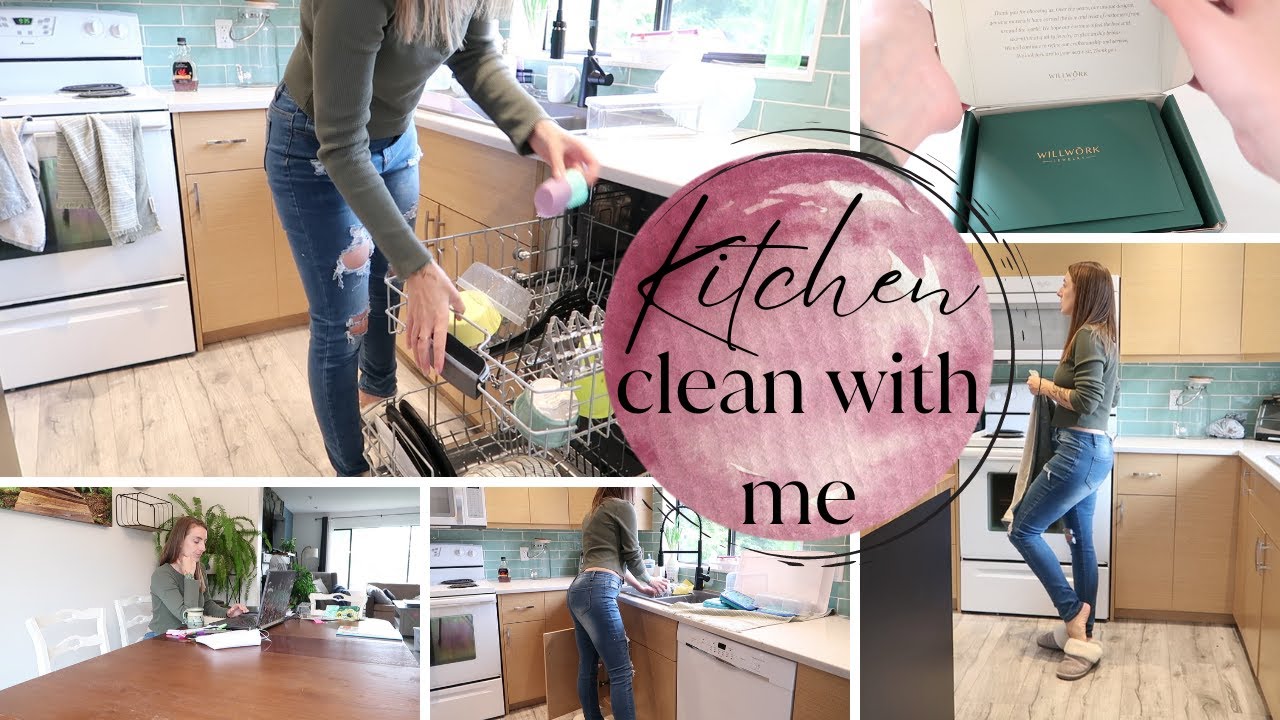 ☕WAKE UP AND CLEAN THE KITCHEN WITH ME \\ WEEKLY CLEANING MOTIVATION ...