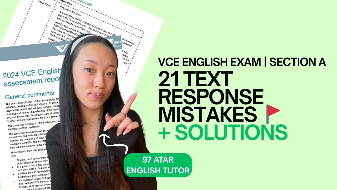 21 Text Response Red Flags VCE English Examiners Hate 🚩 + What you can ...