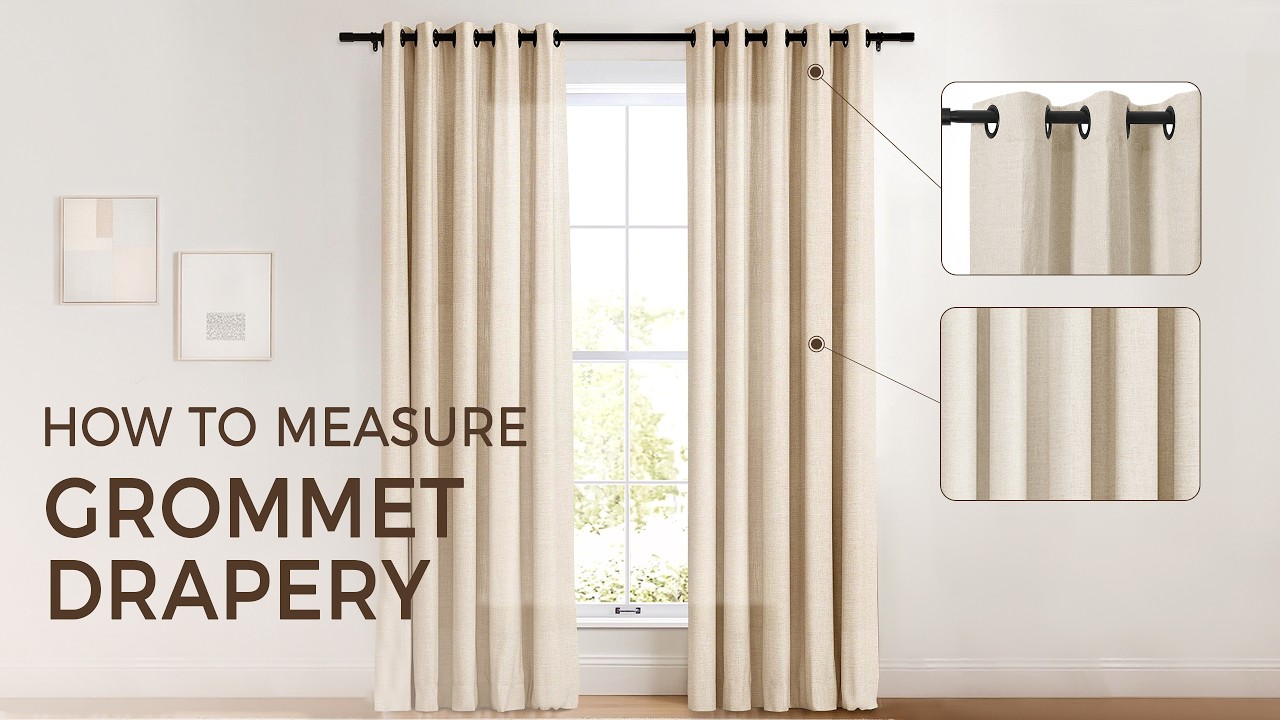 How to Measure Grommet Drapery - YouTube