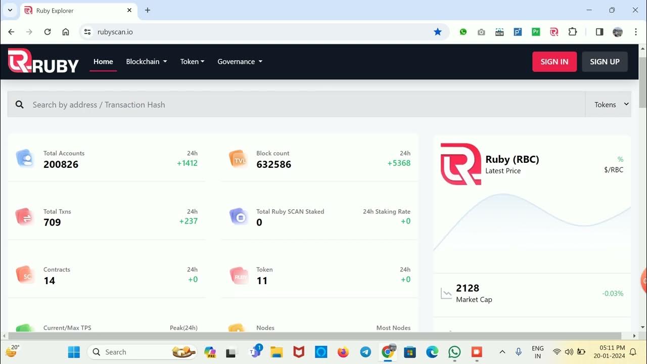 RUBY SCAN UPDATE #RUBY BLOCKCHAIN KI NEW UPDATE VRS STAR - YouTube