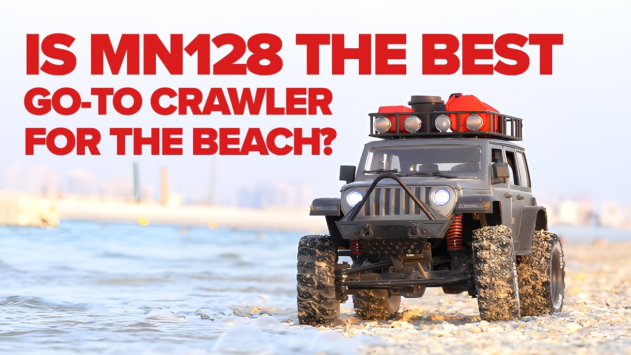 MN128 Beach Crawling | RC Crawler 4x4 | Full Scale RC | 4x4 RC Sand ...