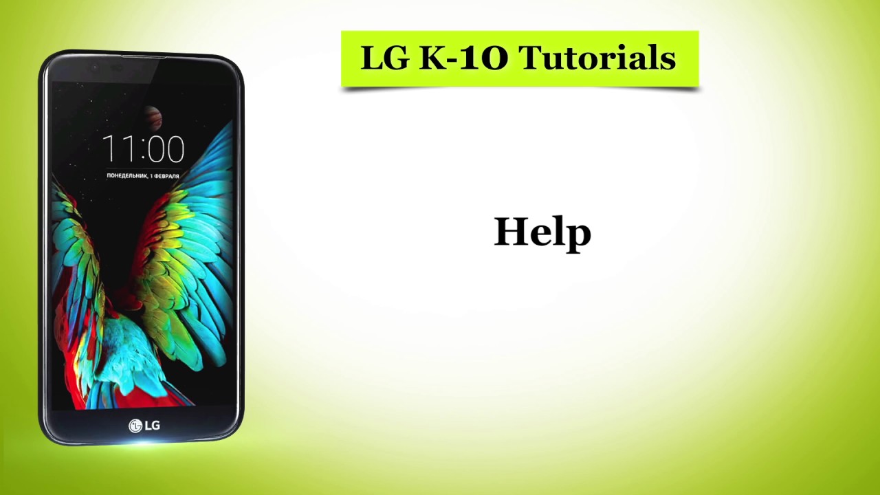 How To Use Help On LG smart phones user guide support - YouTube