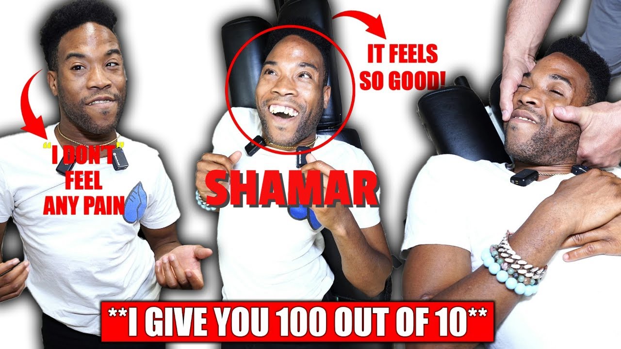 SHAMAR WITH **CURVED BACK** GETS CRACKED FOR THE FIRST TIME | SCOLIOSIS ...