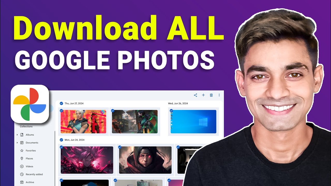 How To Download All Google Photos in Laptop (EASY) - YouTube