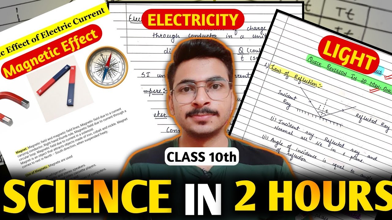 Complete PHYSICS in 2 Hours | Class 10 Physics Science Class 10 Science ...