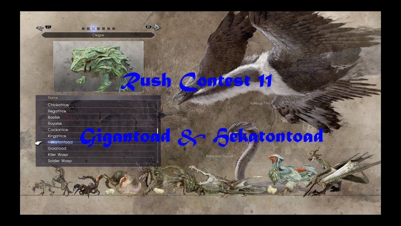 Final Fantasy XV: Timed Quest - Gigantoad & Hekatontoad - YouTube