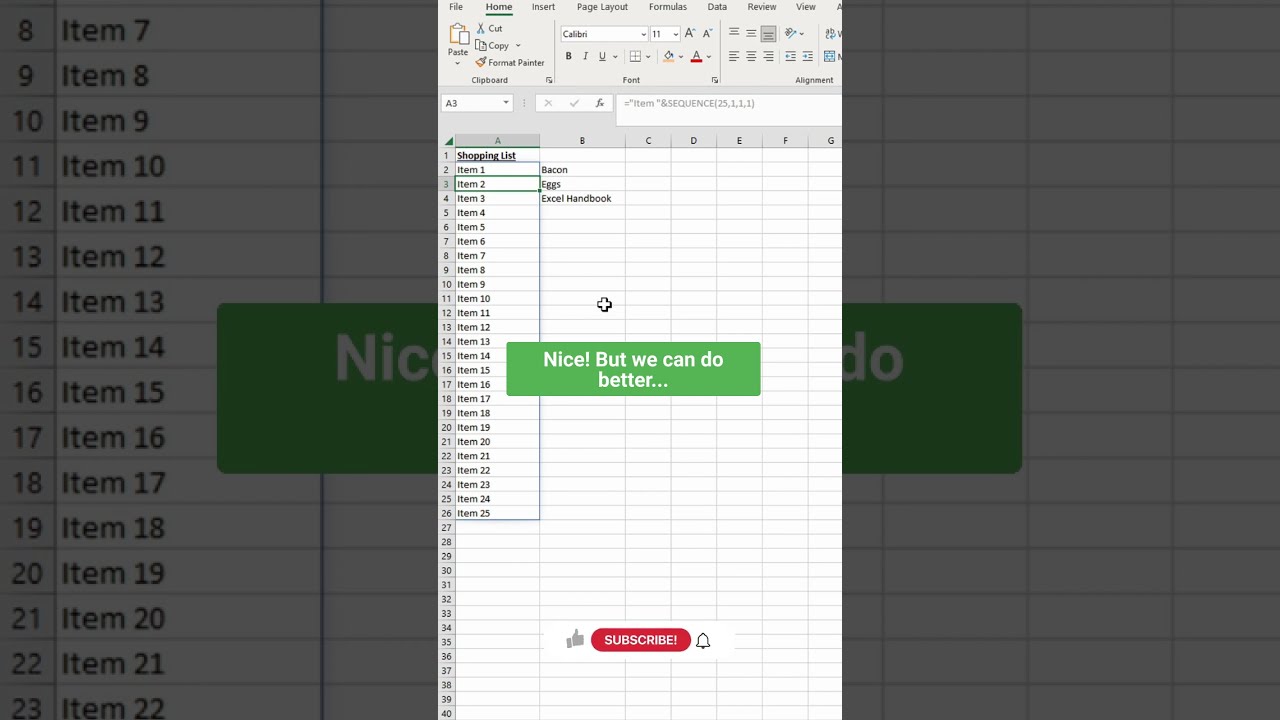 Excel How To Create A Dynamic Numbered List In Excel YouTube Excel How To Create A Dynamic Numbered List In Excel YouTube