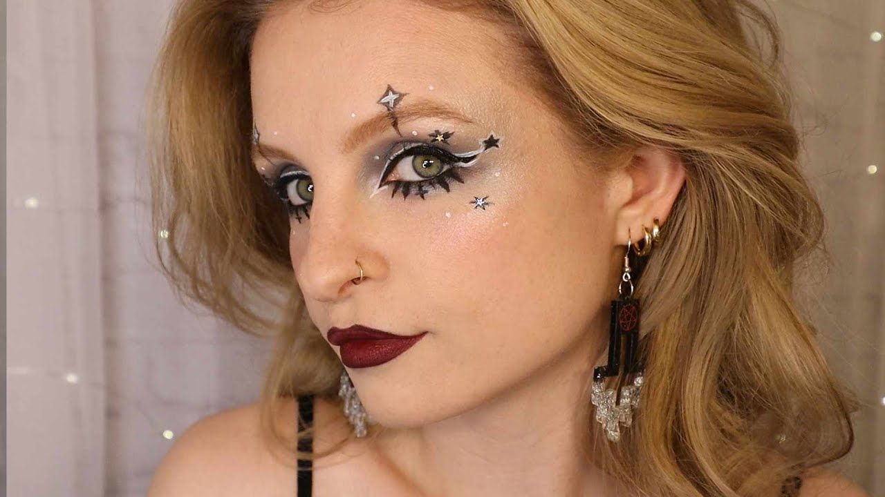 Star punk makeup tutorial - festival makeup ideas - YouTube