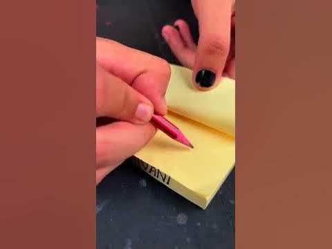 Making flipbook with sticky notes @craft @diy shorts - YouTube