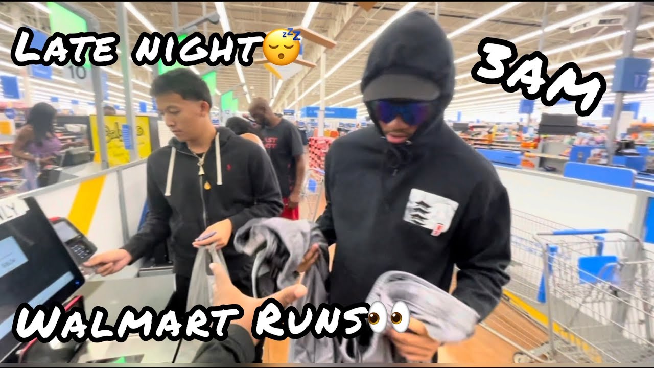 Labor Day Weekend, VLOG, Late Night Walmart Run, 3AM, With Friends, TOO ...