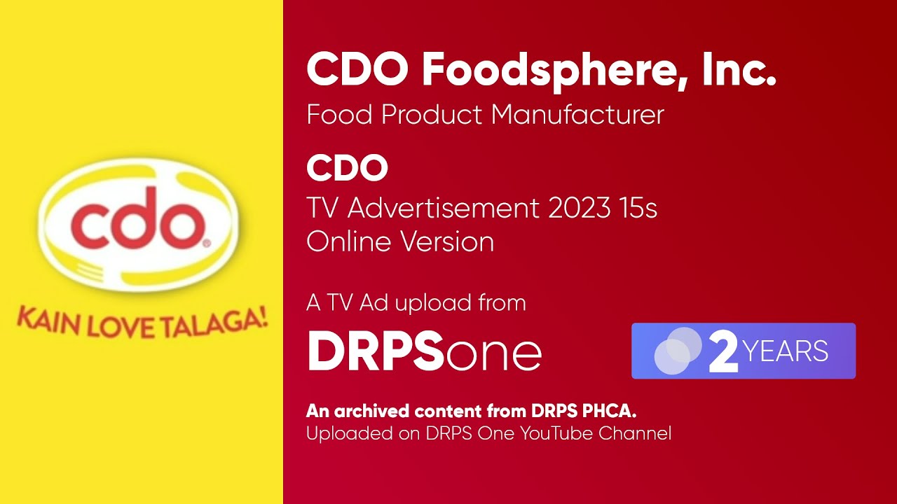 CDO TV Ad 2023 15s (Philippines, Online Version) - YouTube